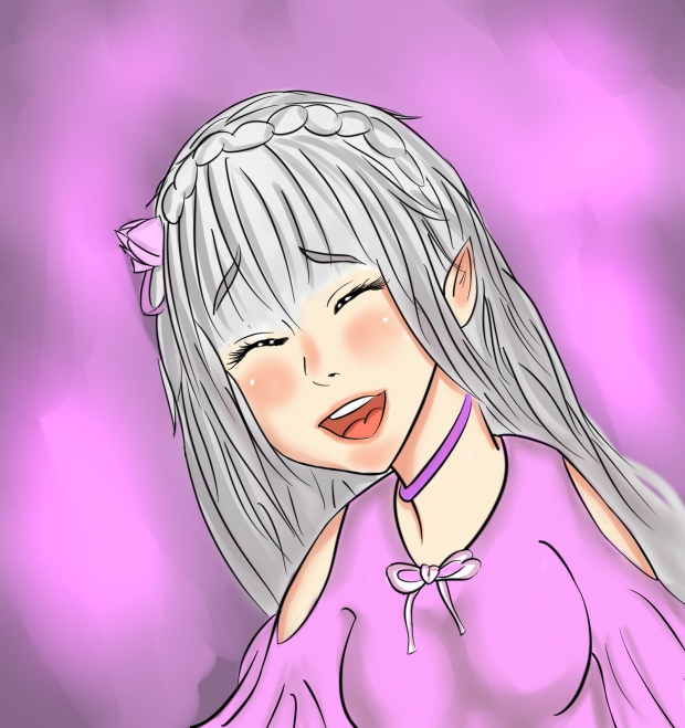 Emilia Fan Art by Percy Uzumaki